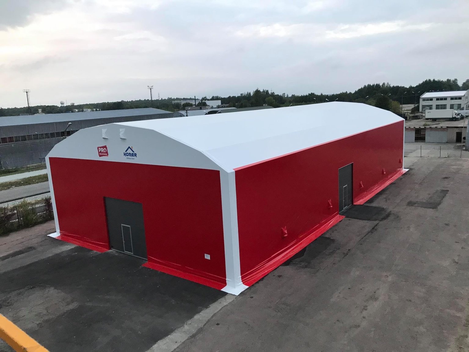 Pantosh Ehitus PVC hall 20 x 40m, H/7 – 800 m² - FinEst-Hall Factory OÜ